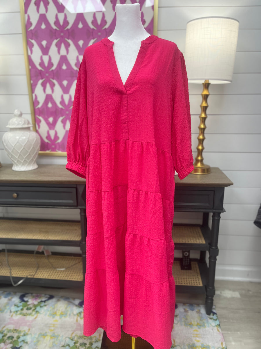 Pink Cameron Dress Plus – The Boutique at Peach Park